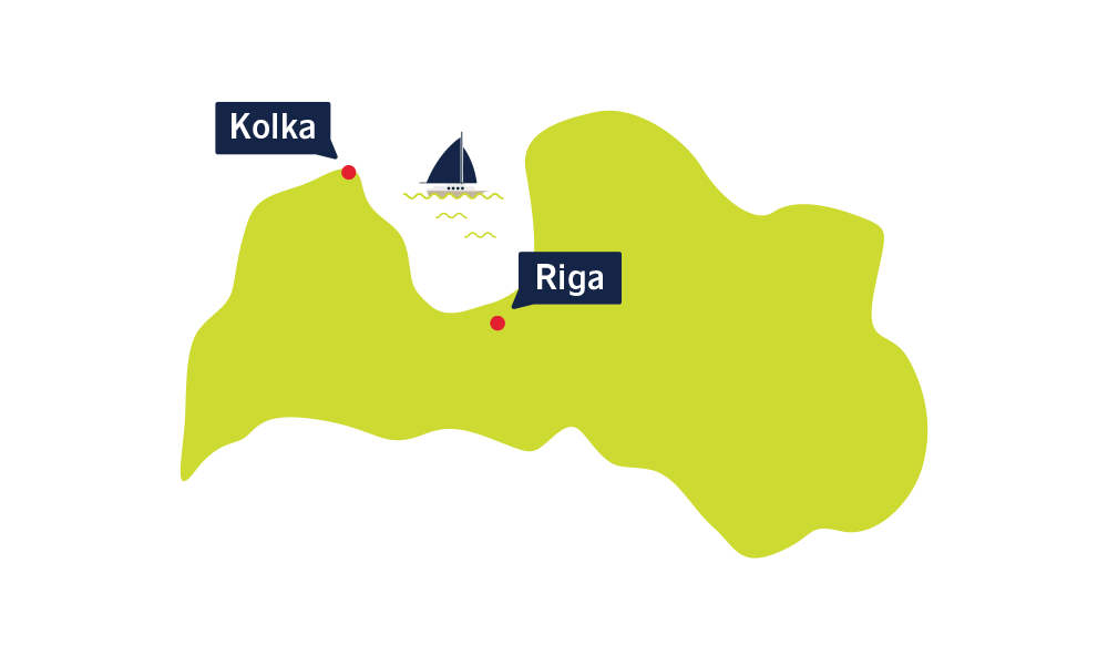 Kolka: the warmest warmth, the windiest wind and the greenest sea